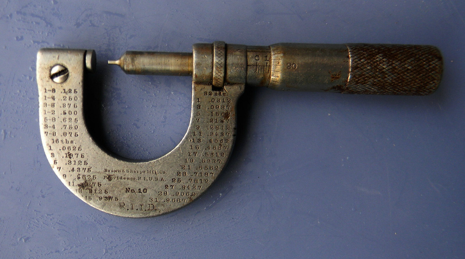 Vintage BROWN & SHARPE Micrometer No. 10 Pat Dec 30, 1902 | eBay