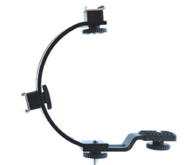 SMART BRACKET 6" C Shaped Camera Bracket with 2 adjustable shoe mounts ...