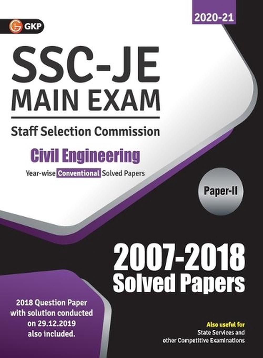 Ssc 2021 Junior Engineer Civil Engineering Paper II Conventional Solved ...