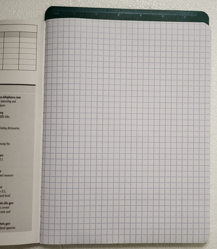 5 Norcom Graph Paper Composition Book Quad 4x4 Ruled 100 Sheets 200 ...