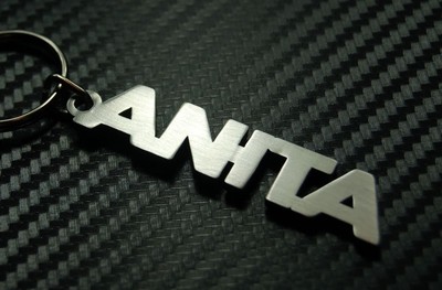 ANITA Keyring Keychain Key Fob Stainless Steel Name Gift | eBay UK