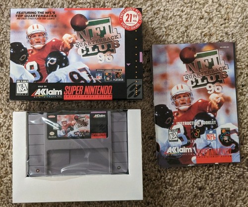 NFL Quarterback Club 96 - Super Nintendo SNES Football Video Game ...
