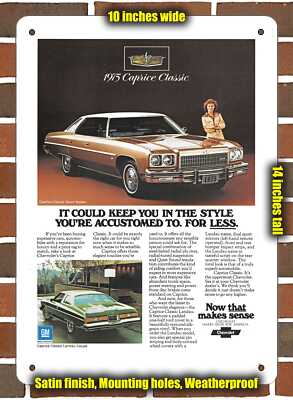 Metal Sign - 1975 Chevrolet Caprice Classic Sport_2- 10x14 inches | eBay