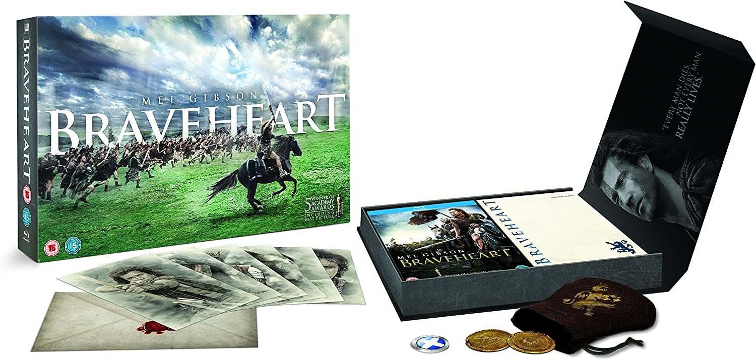 Braveheart Limited Edition Gift Set 2 Blu Ray Extras Mel Gibson ...