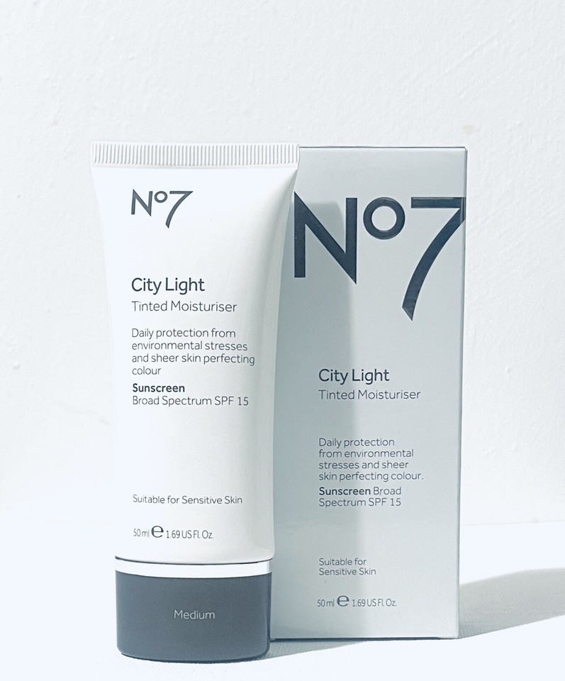 No7 Shield&Defend City Light Tinted Moisturiser SPF15 50ml New Shade ...