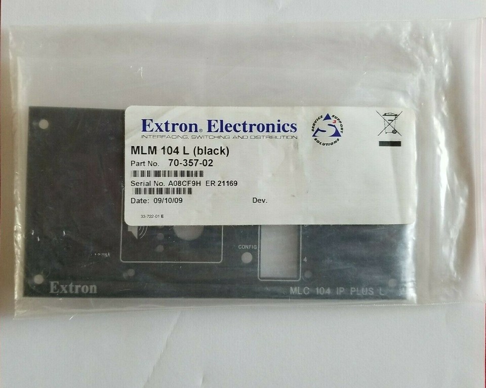 Extron MLC 104 IP Plus L face plate, MLM 104 L 70-357-02 | eBay