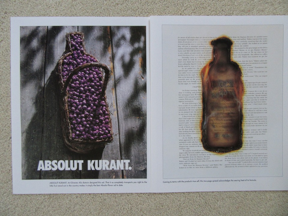 Absolut Vodka Reproductions, Flavor, Bloody Mary, Peppar, Bravo, Kurant ...