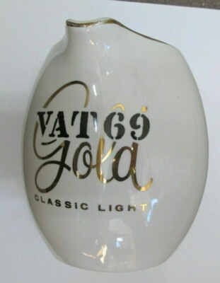 VINTAGE VAT 69 GOLD CLASSIC LIGHT WHISKY NATIONAL DISTILLERS CERAMIC ...