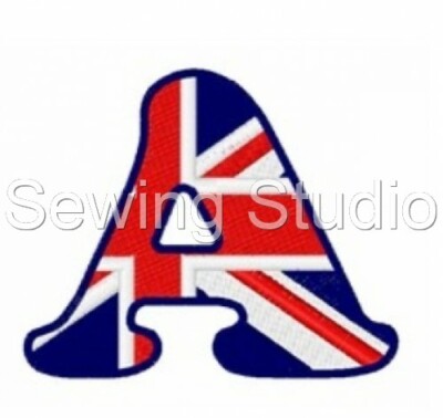 MACHINE EMBROIDERY DESIGNS USB - UNION JACK FONT DESIGNS 4X4 ALPHABET ...