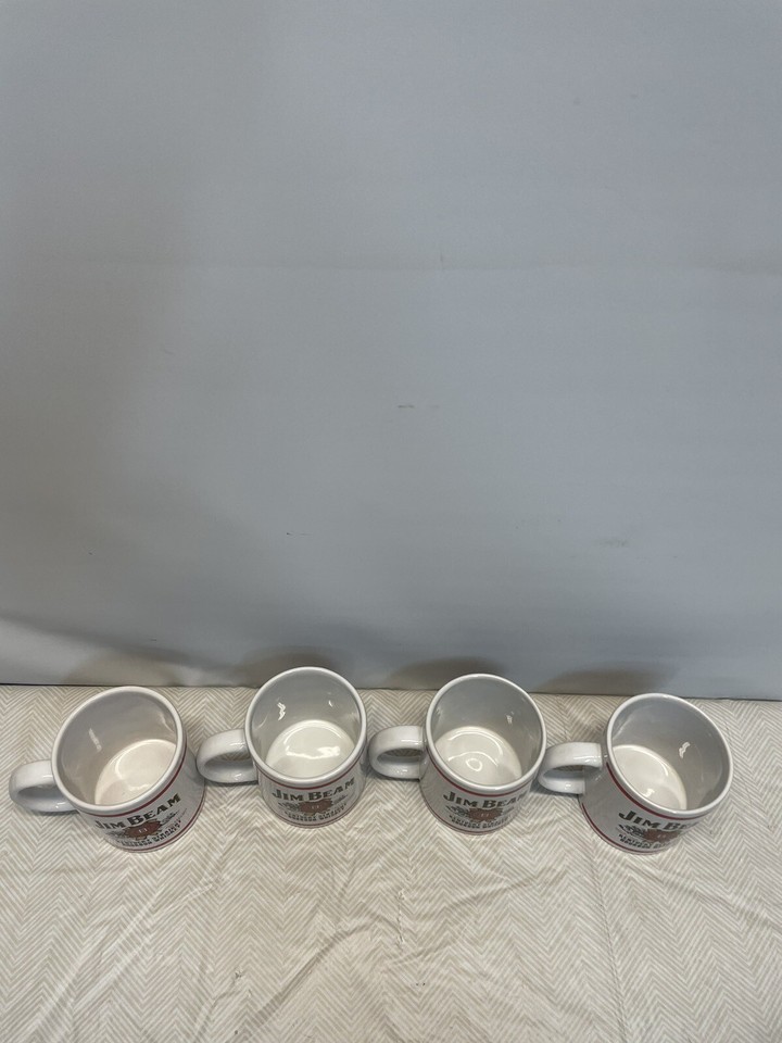 Jim Beam set of 4 Coffee Mugs - Cups Man Cave Hunting Camp | eBay UK