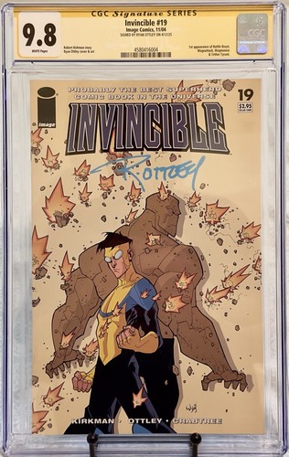 INVINCIBLE #19 CGC 9.8 SS 1ST APPEARANCE OF BATTLE BEAST SIGNED BY RYAN ...