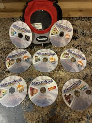 Hasbro Video Now Color Discs Lot Of 9 & Carrying Case Chalkzone ...