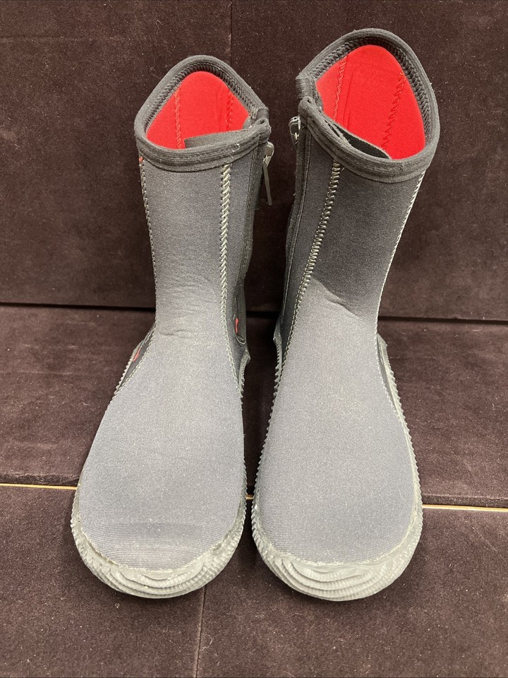 Scuba Diving Boots Aqua Lung Echo Zip ERGO 6.5mm Diving Booties Black ...