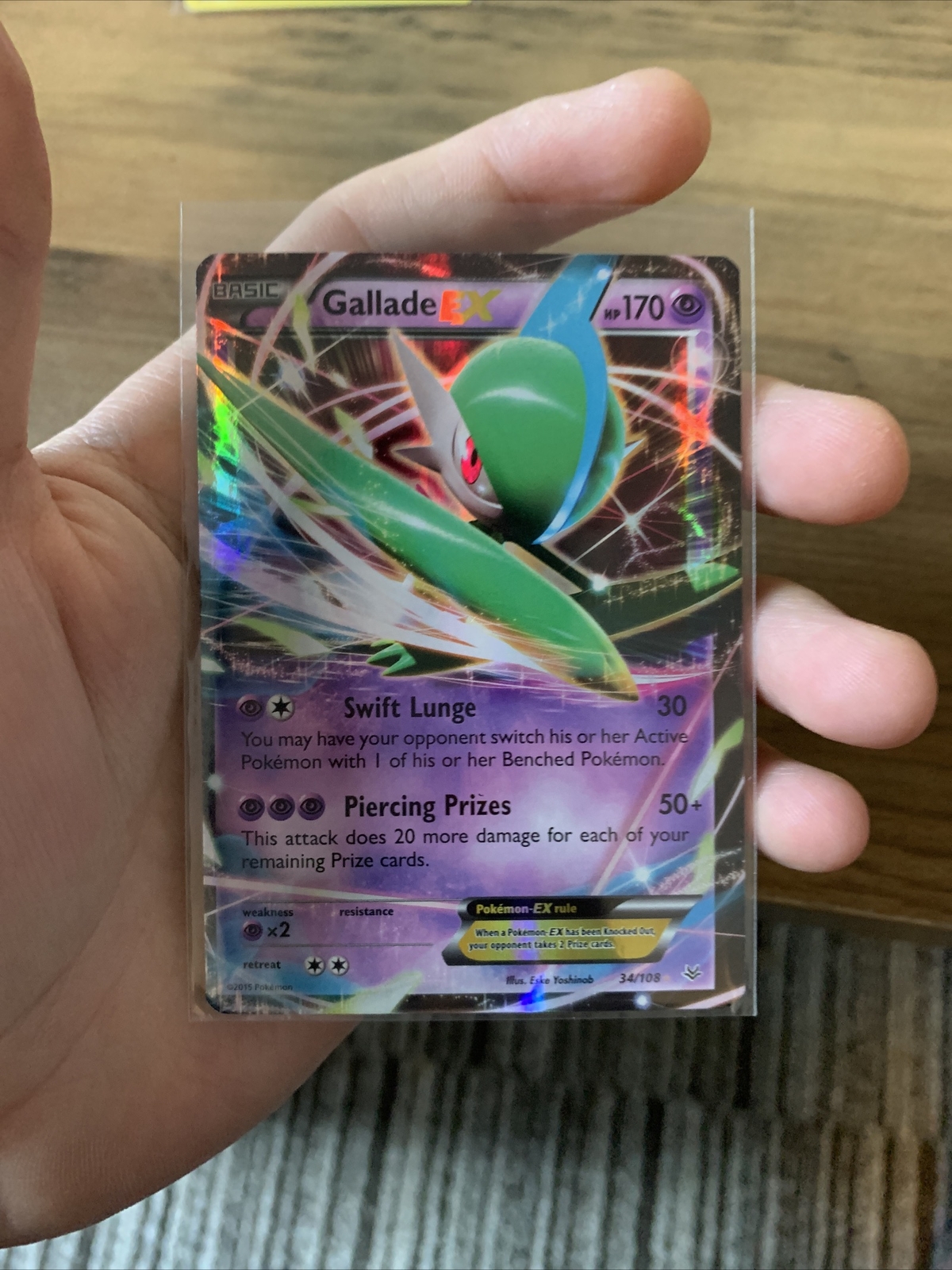 Pokemon Gallade EX 34/108 Holo Ultra Rare XY Roaring Skies Near Mint | eBay