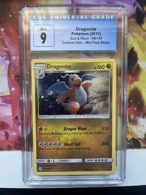 CGC 9 DRAGONITE SUN AND MOON 96/149 COSMOS HOLO | eBay