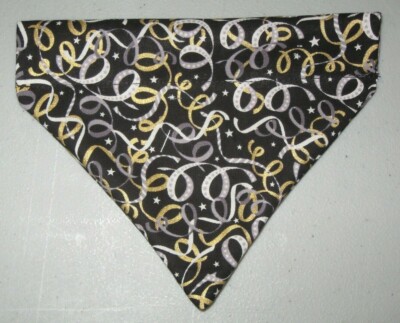 New Year Streamers & Ribbons Dog Bandana - 5 sizes XS-XL | eBay