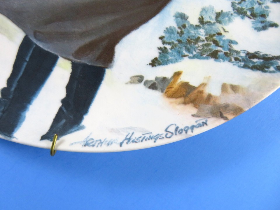 Vintage Collector Plate The Silent Foe At Valley Forge With Wall Hanger ...