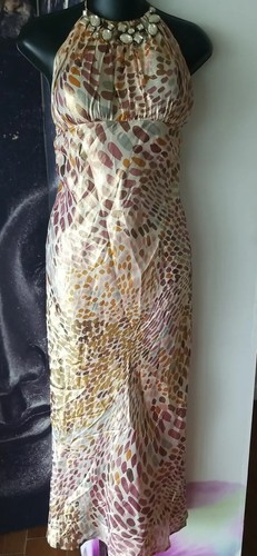 ABS Allen Schwartz Collection Womens Ruched Dress Silver Metallic Size ...