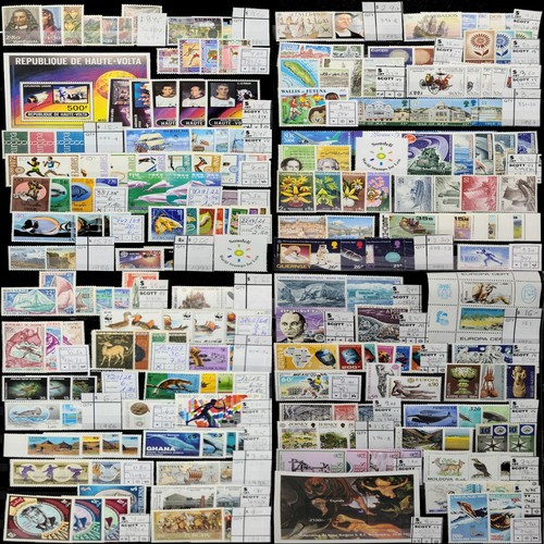 Worldwide Stamp Collection Mint - Each Lot $200 in Full Sets from Many ...