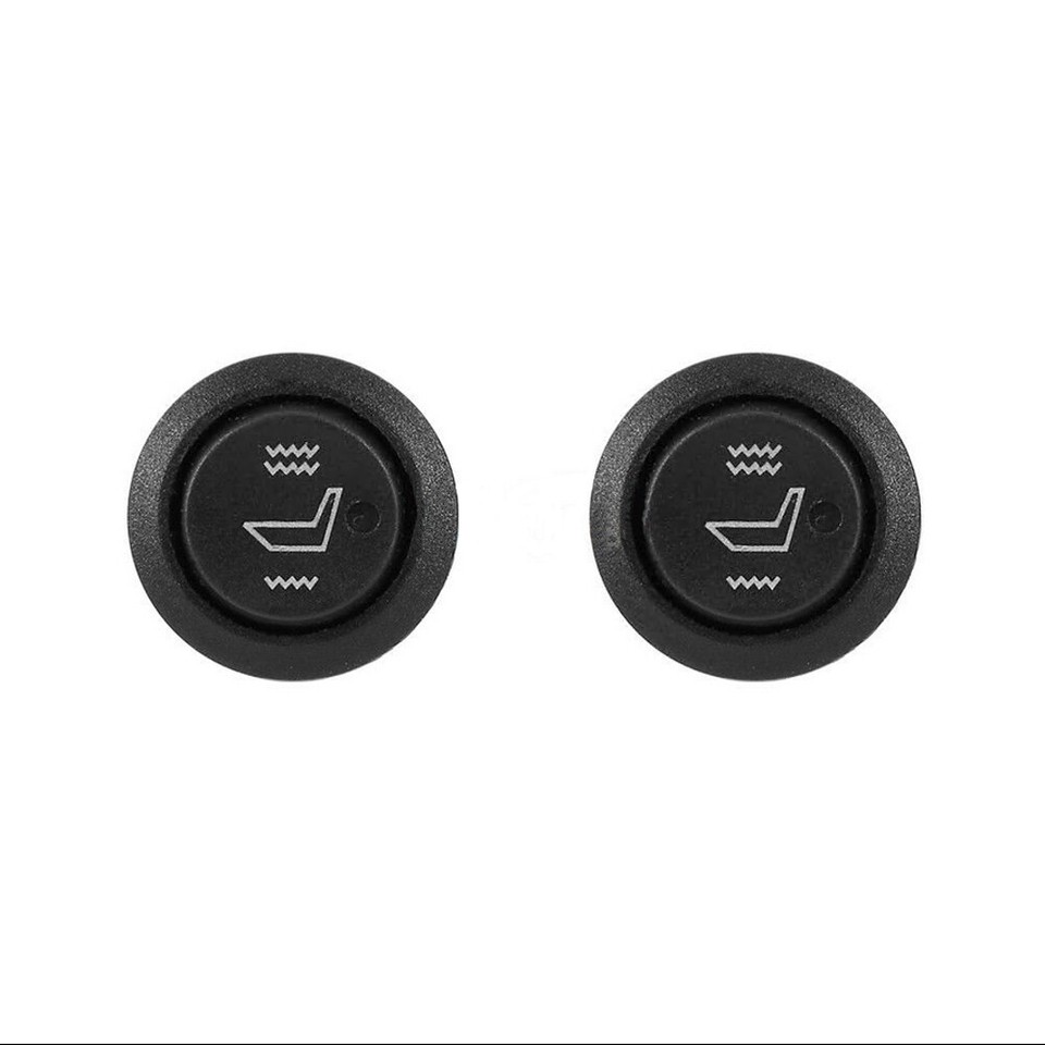 2* Car Seat Heater Switch Universal 3-Pin Round Heated Rocker Hi Low ...