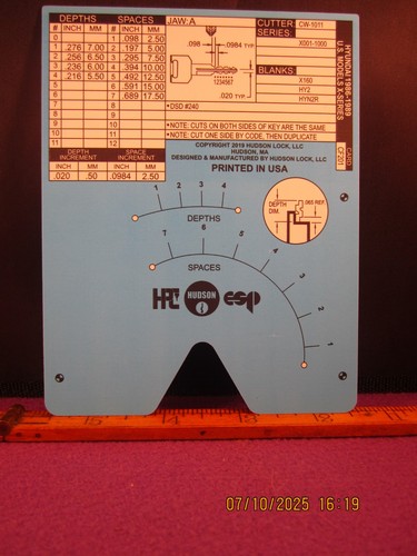 HPC 1200 BLITZ KEY CODE CARD CF 201 ( HYUNDAI 1986 THUR 89 US MODEL ...