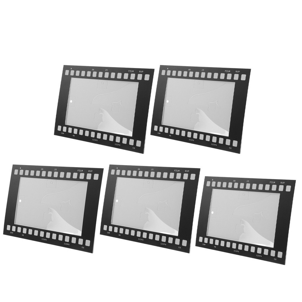 5pcs Movie Film Photo Frame with Stand: 7 Inch Filmstrip Paper Picture ...