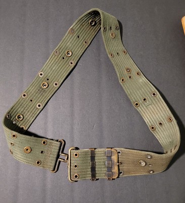 USGI Marine Vietnam War Pistol Belt M1961 w/Snaps for Magazine Pouches ...