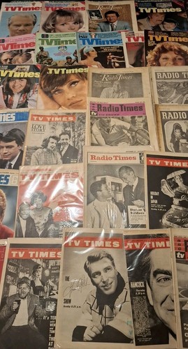 Job Lot 110 x Vintage TV MAGAZINES 1950s - 1980s Tv Times Radio Times ...