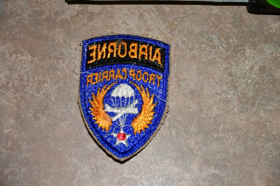 Original U.S. Army patch (circa 1940s) - Airborne Troop Carrier no glow ...