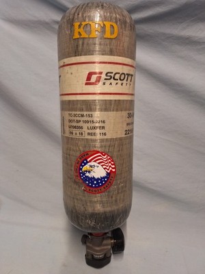 SCOTT 30 Min 2216psi Carbon SCBA Tank 2018 + Current Hydro! | eBay