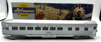 ATHEARN VINTAGE HO SCALE 1831 SANTA FE OBERVATION CAR IN BOX NO. 3246 ...