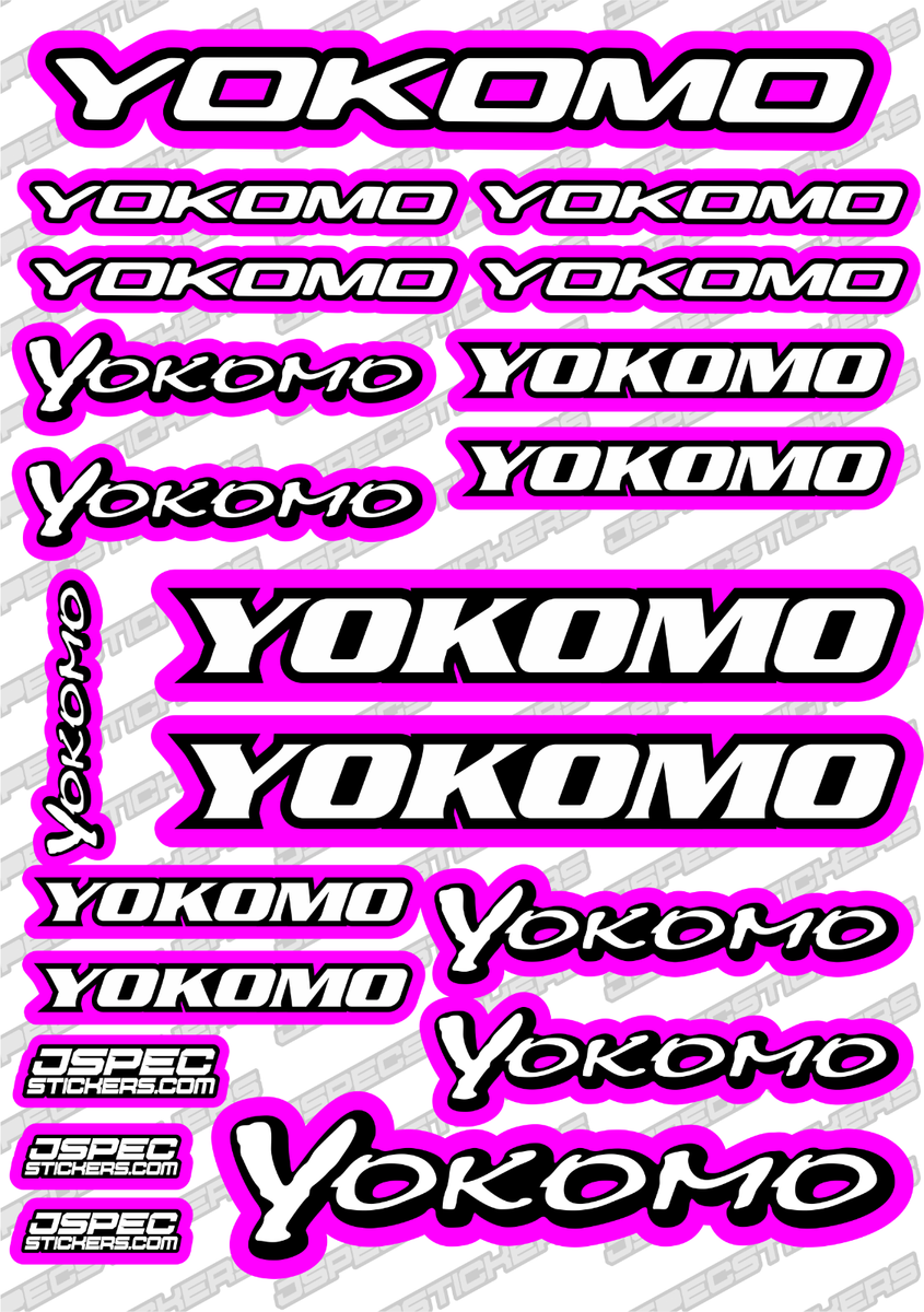 Yokomo Logo Yokomo Racing RC Sticker Decal Electric Buggy Cars Truck