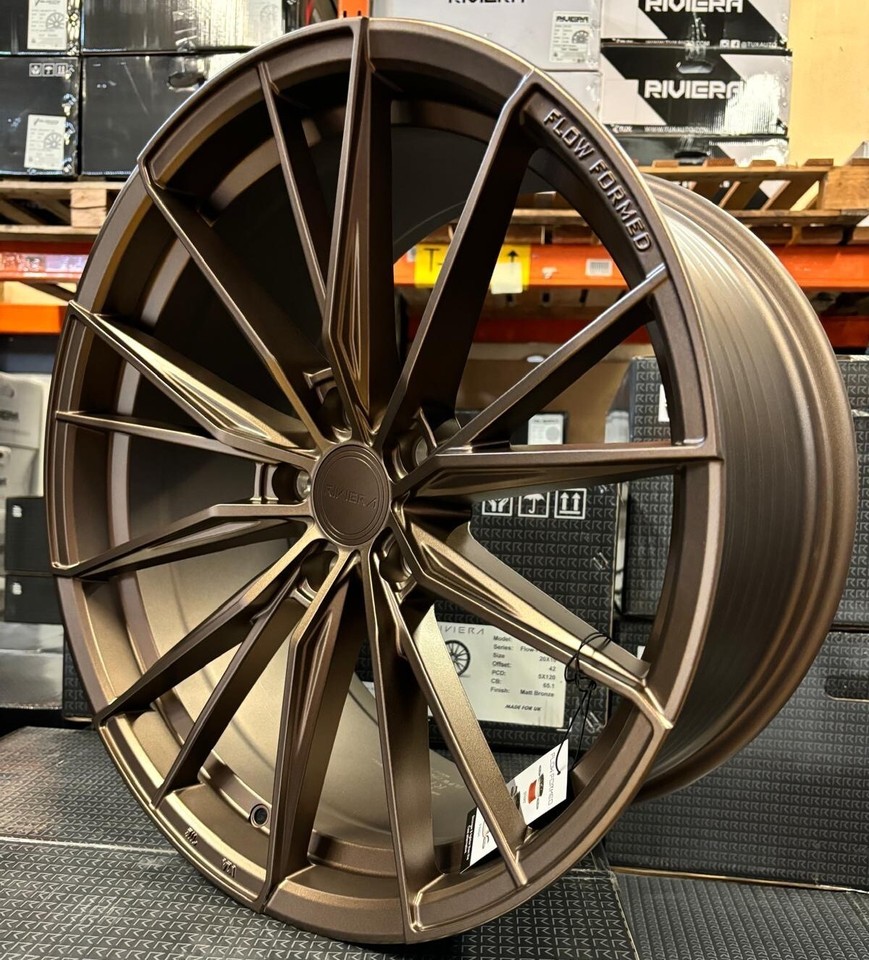 20"/BMW 3 Series F30 F31/Riviera RF14 Flow Formed/Matt Bronze/8.5j 10j ...
