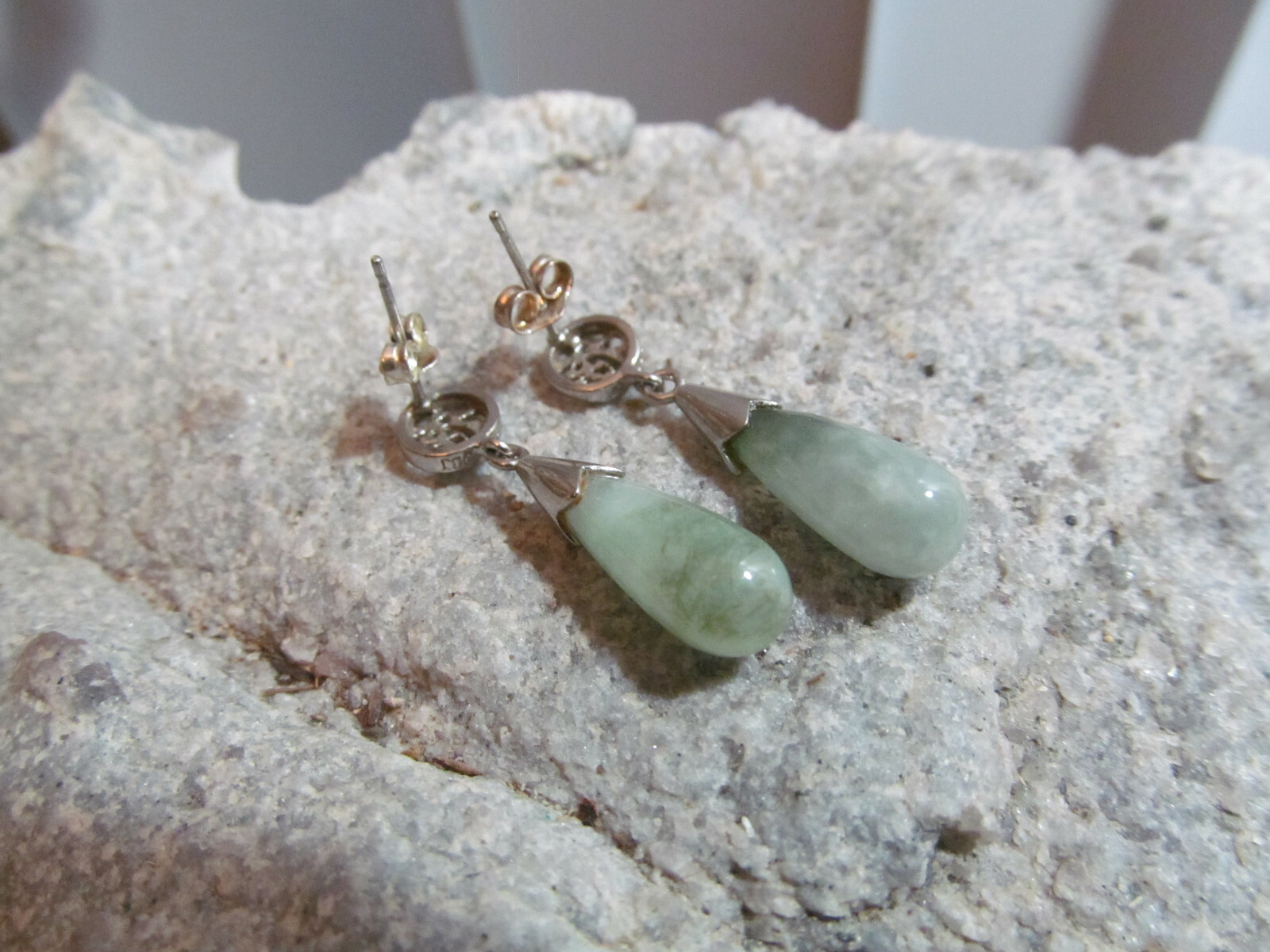 Vintage Chinese Good Luck 925 Sterling Silver Green J… - Gem