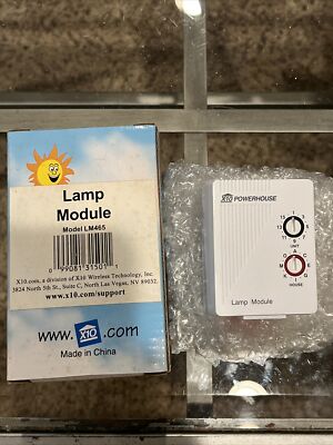 X-10 Powerhouse Lamp Module Model LM465 (LM465-C) Dimmable Home ...