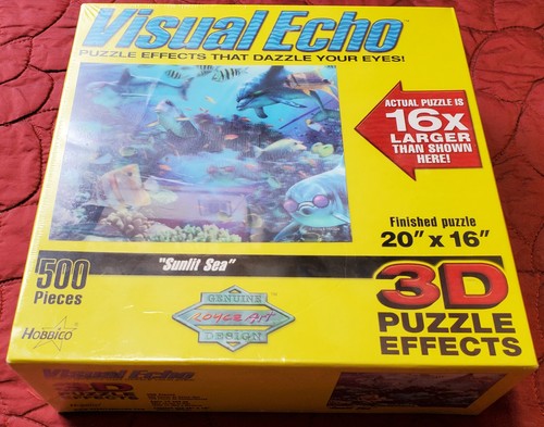 500 Pcs 3D Visual Echo Jigsaw Puzzle Ocean Sunlit Sea Floor Tropical ...