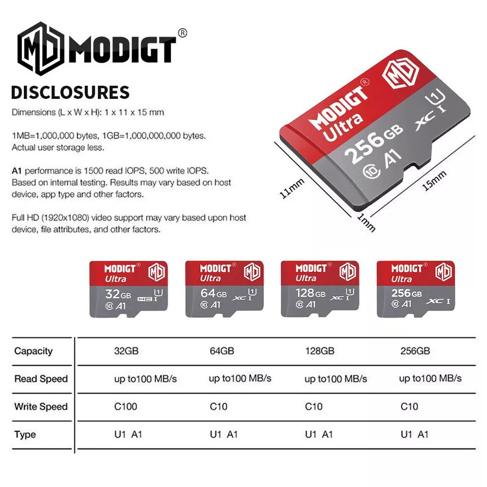 High Speed Memory Micro SD Card 32GB 64GB 128GB 256GB 512GB TF Card ...