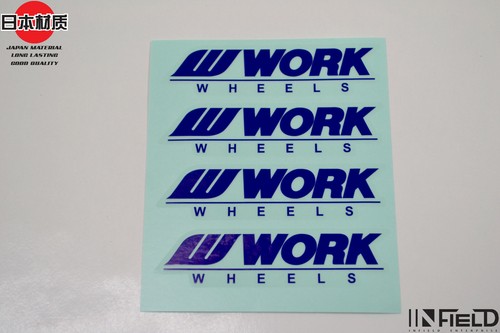 JAPAN MATERIAL WORK WHEELS SPOKE HIGH QUALITY REPLACEMENT DECAL STICKER ...