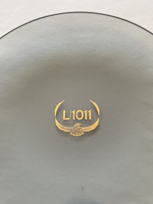 Lockheed L-1011 SMOKED GLASS PIN TRAY L1011 Tristar Nasa Plane Trijet ...