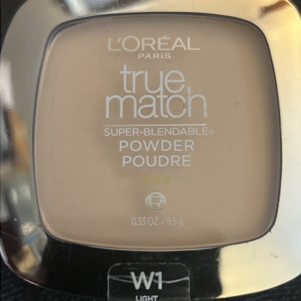 L'Oreal True Match Super Lendable Powder Light W1 New Manufactured Seal ...