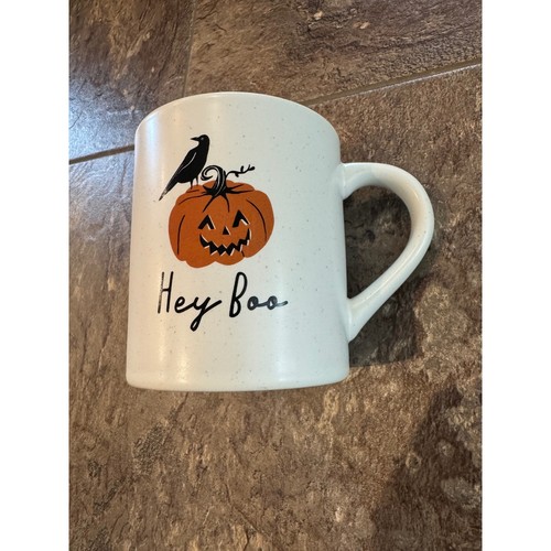 Threshold Hey Boo Mug Halloween Stoneware Coffee Cup Pumpkin Crow Fall ...