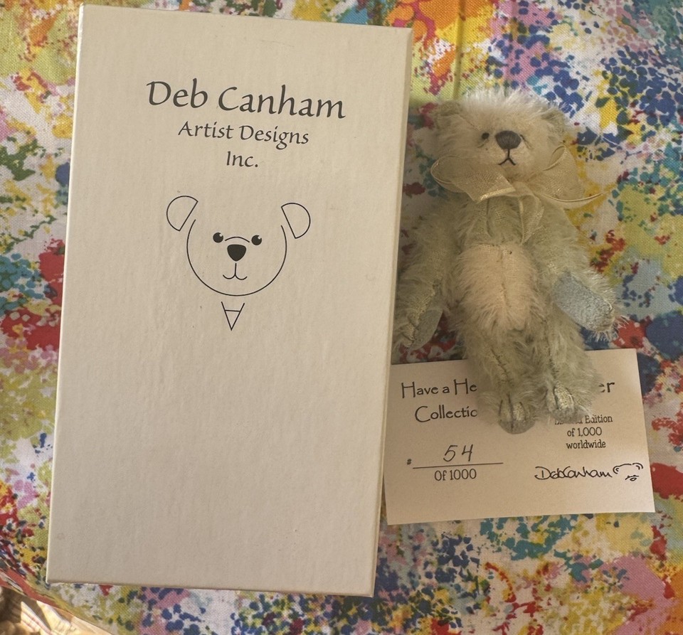 DEB CANHAM "OLIVER" MOHAIR MINIATURE 3 3/4" BEAR-JOINTED Mint | eBay
