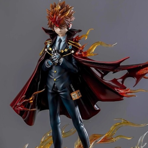 New HITMAN REBORN! Sawada Tsunayoshi 38cm Anime PVC Figure Model Toy ...