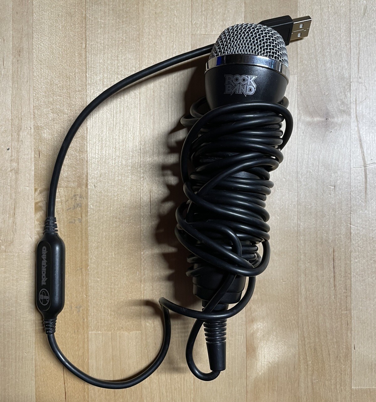 Guitar Hero Rock Band Logitech USB Mic E-UR20 Microphone for Xbox 360 ...