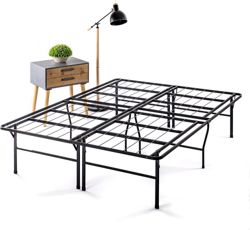 18 Inch Metal Platform Beds W/ Heavy Duty Steel Slat Mattress ...