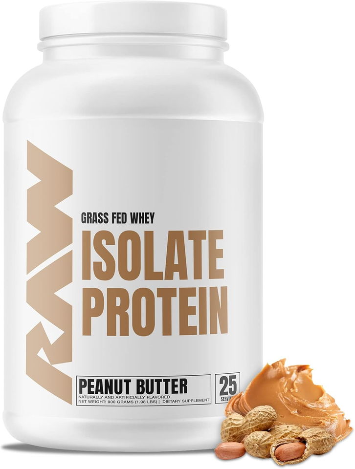 GET RAW NUTRITION GRASS FED WHEY ISOLATE PROTEIN Lean Muscle Mass 25g ...