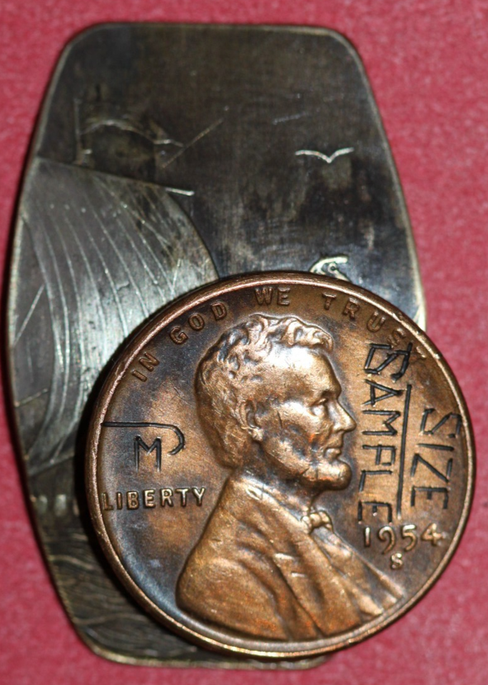 VIKING SAILING SHIP, Love Token, Good Luck Token,Elongated penny token ...