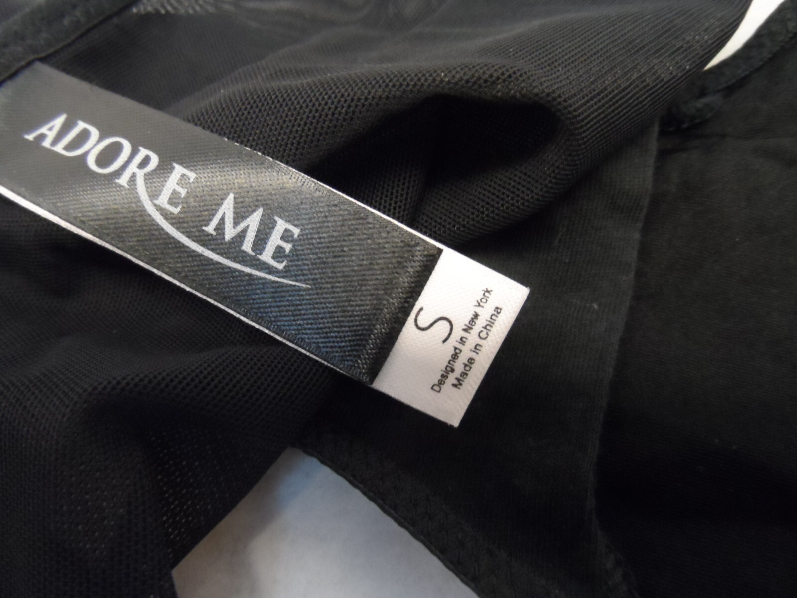 Adore Me Women's Lace Mesh Risque Panties 08469 Black Size Small | eBay