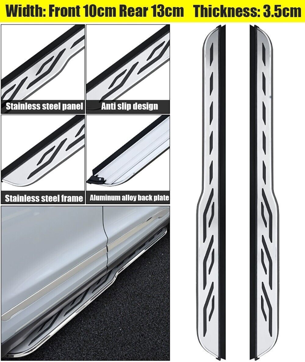 2 pcs Running Board Side Step Nerf Bar Fits for Ford Edge 2015-2022 | eBay