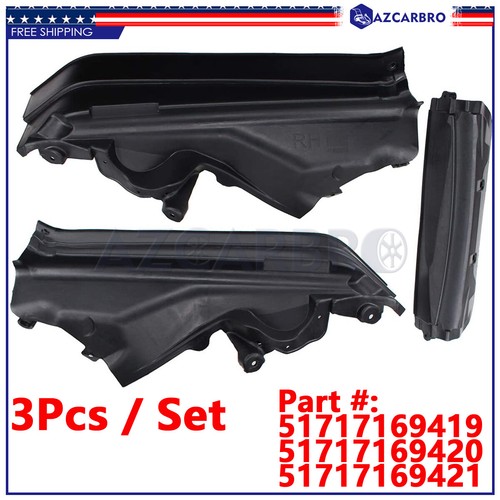 Set Engine Upper Compartment Partition Bulkhead Panel Kit For BMW X5 X6 ...